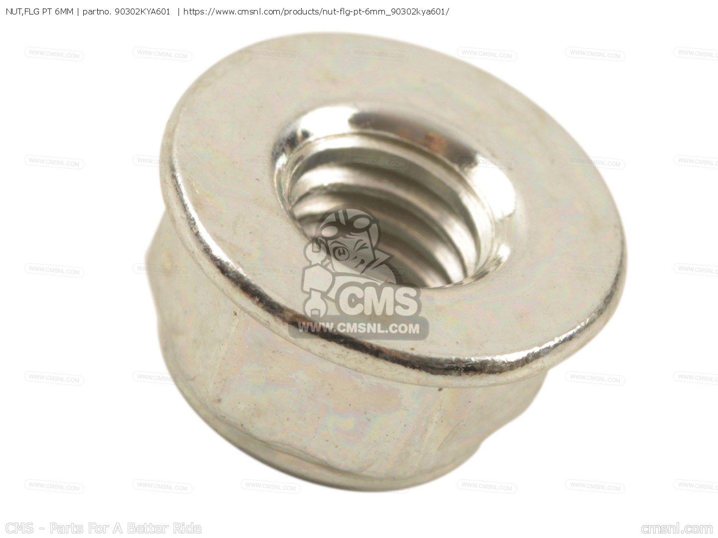 90302KYA601: NUT,FLG PT 6MM Honda - buy the 90302-KYA-601 at CMSNL