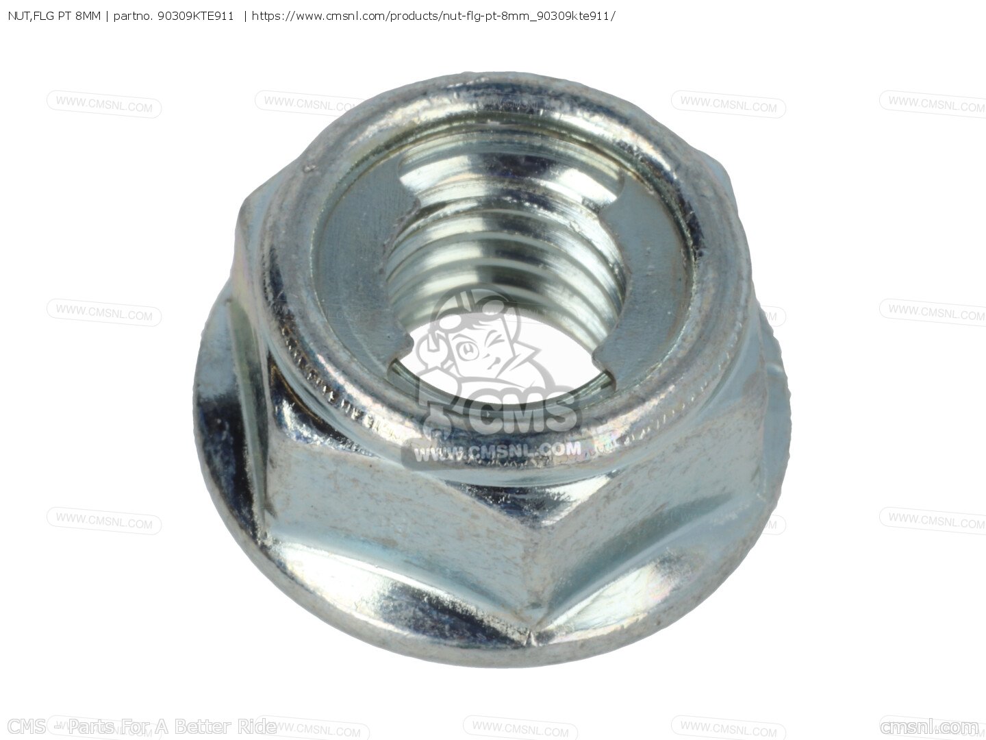 90309KTE911: Nut,flg Pt 8mm Honda - buy the 90309-KTE-911 at CMSNL