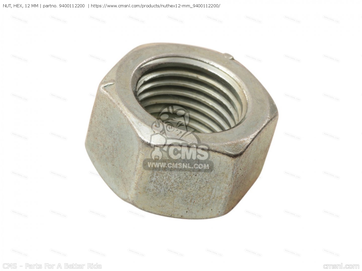 NUT, HEX, 12 MM for CB400F2 FRANCE - order at CMSNL