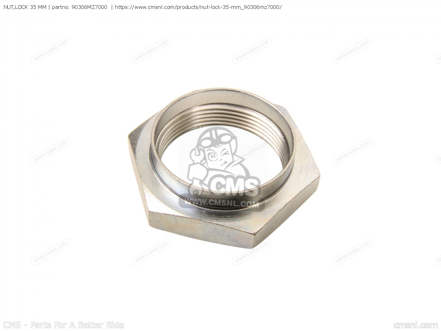 90306MZ7000: Nut,lock 35 Mm Honda - buy the 90306-MZ7-000 at CMSNL