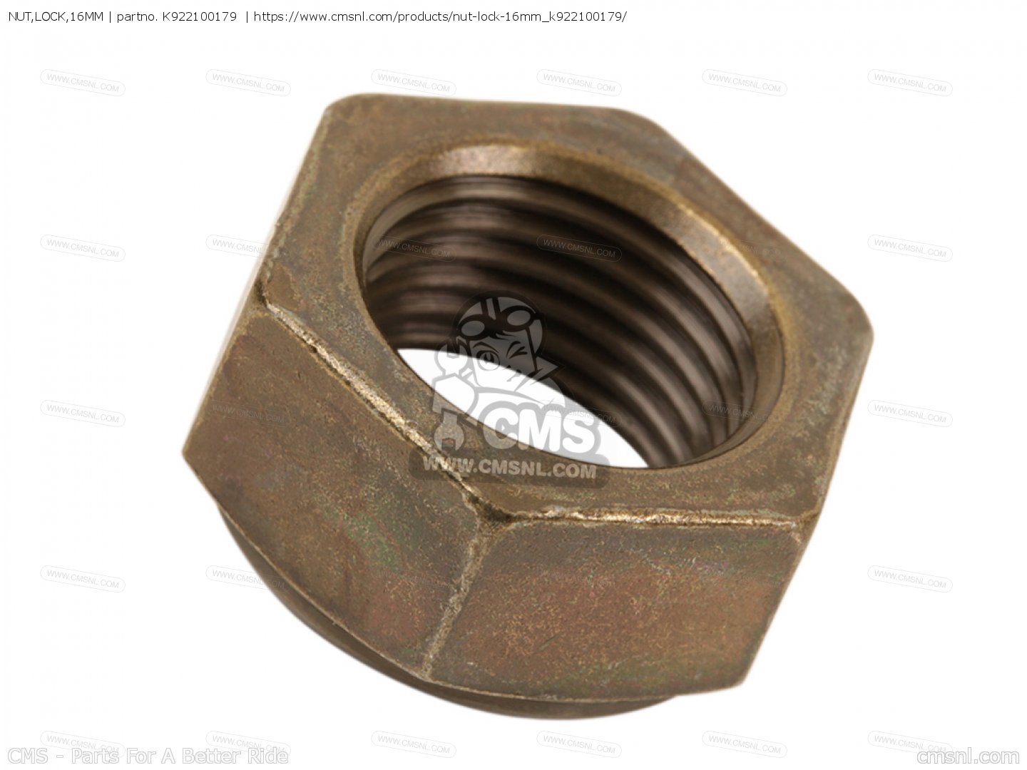 K922100179: NUT,LOCK,16MM Suzuki - buy the K9221-00179 at CMSNL