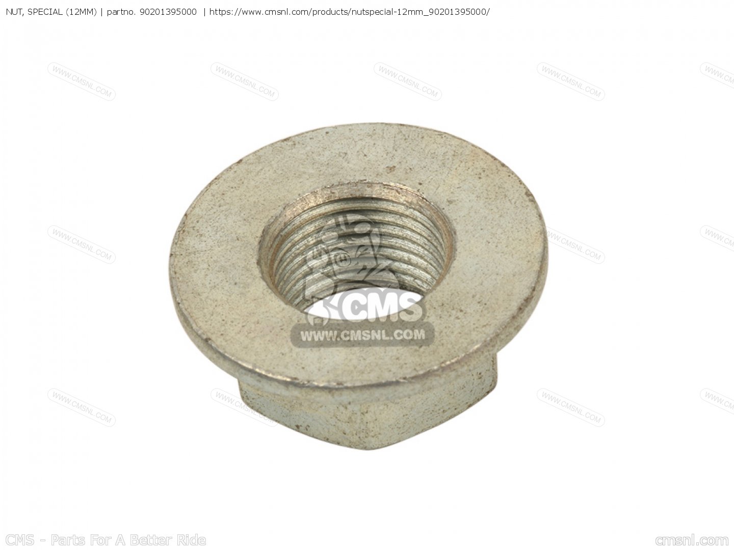 90201395000: Nut, Special (12mm) Honda - buy the 90201-395-000 at CMSNL
