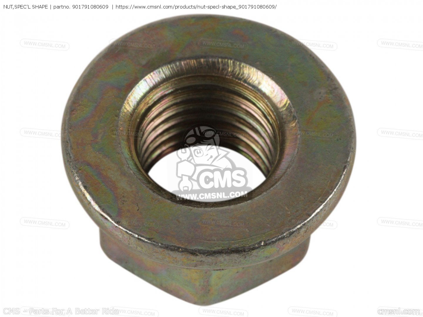 901791080609: NUT,SPEC'L SHAPE Yamaha - buy the 90179-10806-09 at CMSNL