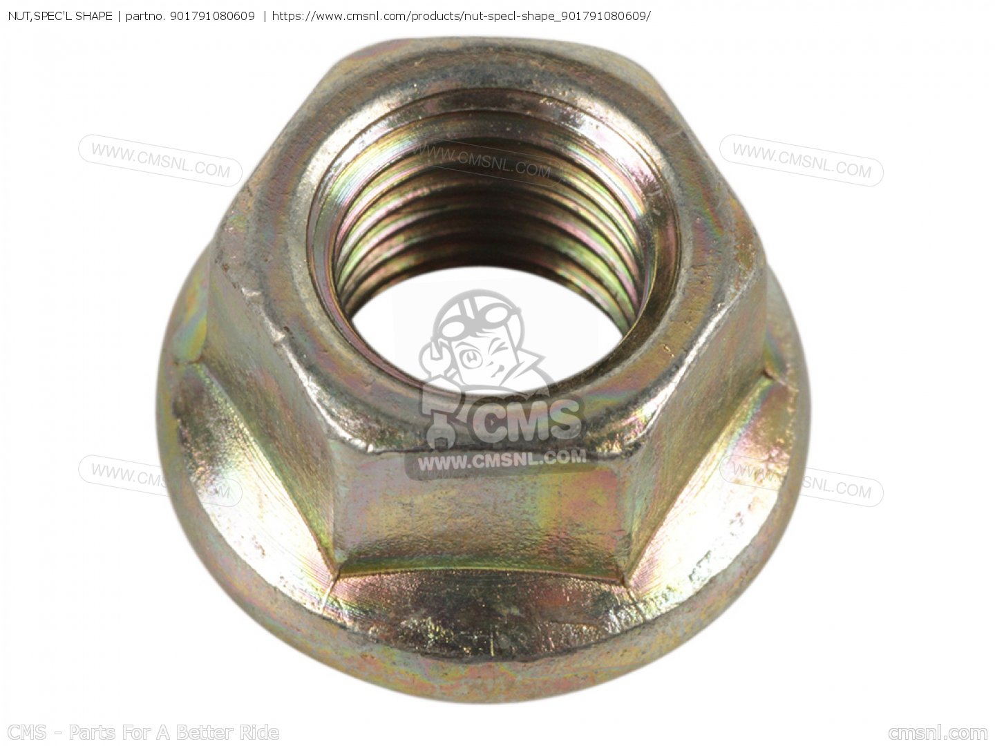 901791080609: NUT,SPEC'L SHAPE Yamaha - buy the 90179-10806-09 at CMSNL
