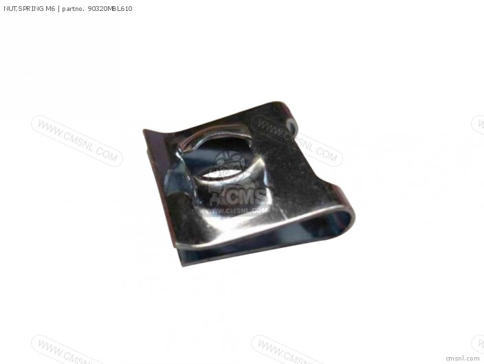 90320MBL610: NUT,SPRING M6 Honda - buy the 90320-MBL-610 at CMSNL