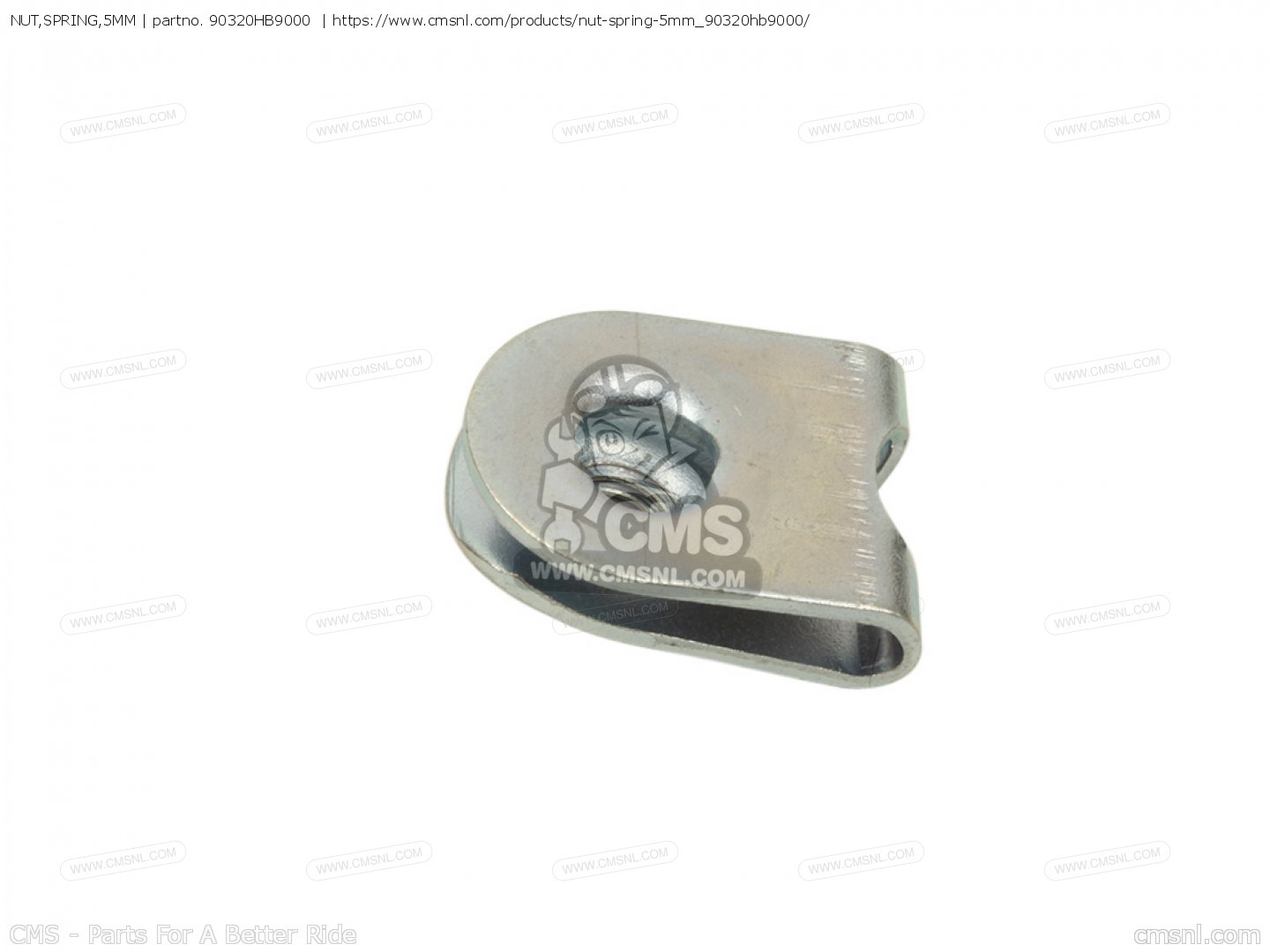 NUT,SPRING,5MM for TRX300EX FOURTRAX 1996 (T) USA - order at CMSNL