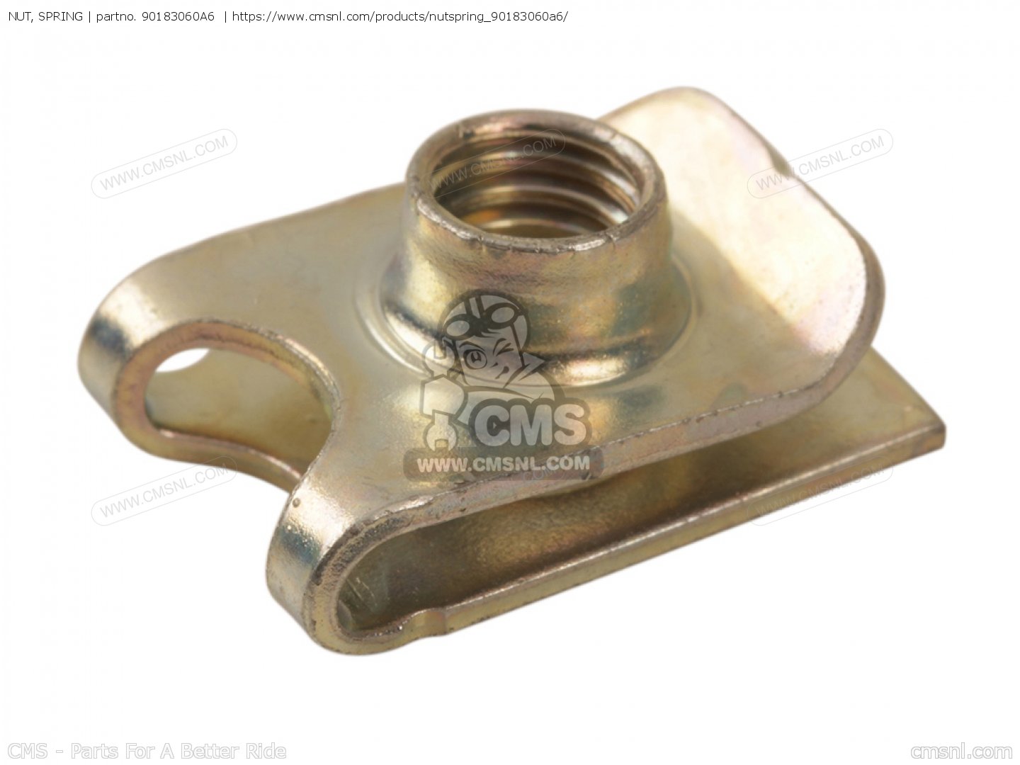 90183060A6: Nut, Spring Yamaha - buy the 90183-060A6-00 at CMSNL