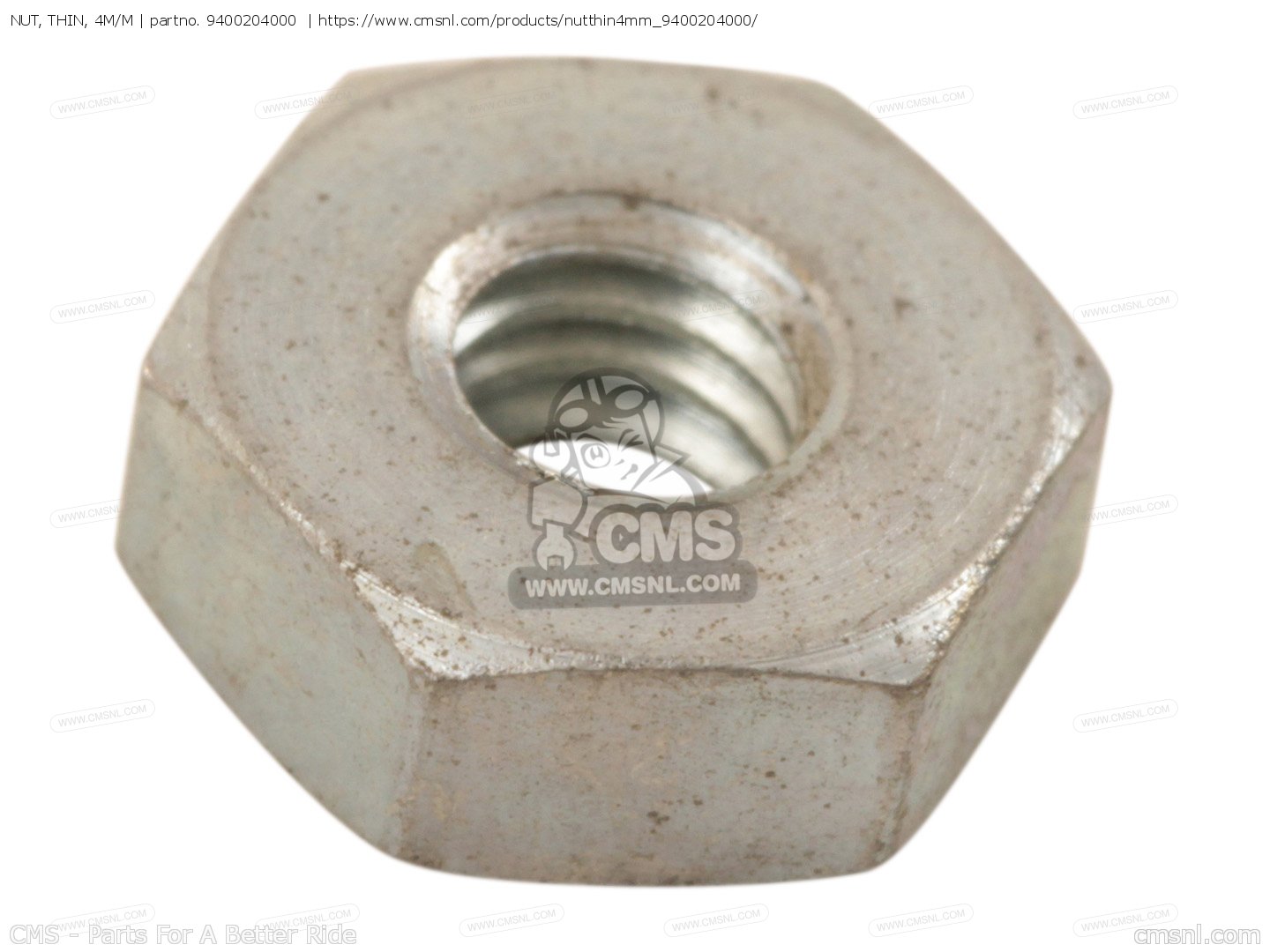 9400204000: Nut, Thin, 4m/m Honda - buy the 94002-04000 at CMSNL