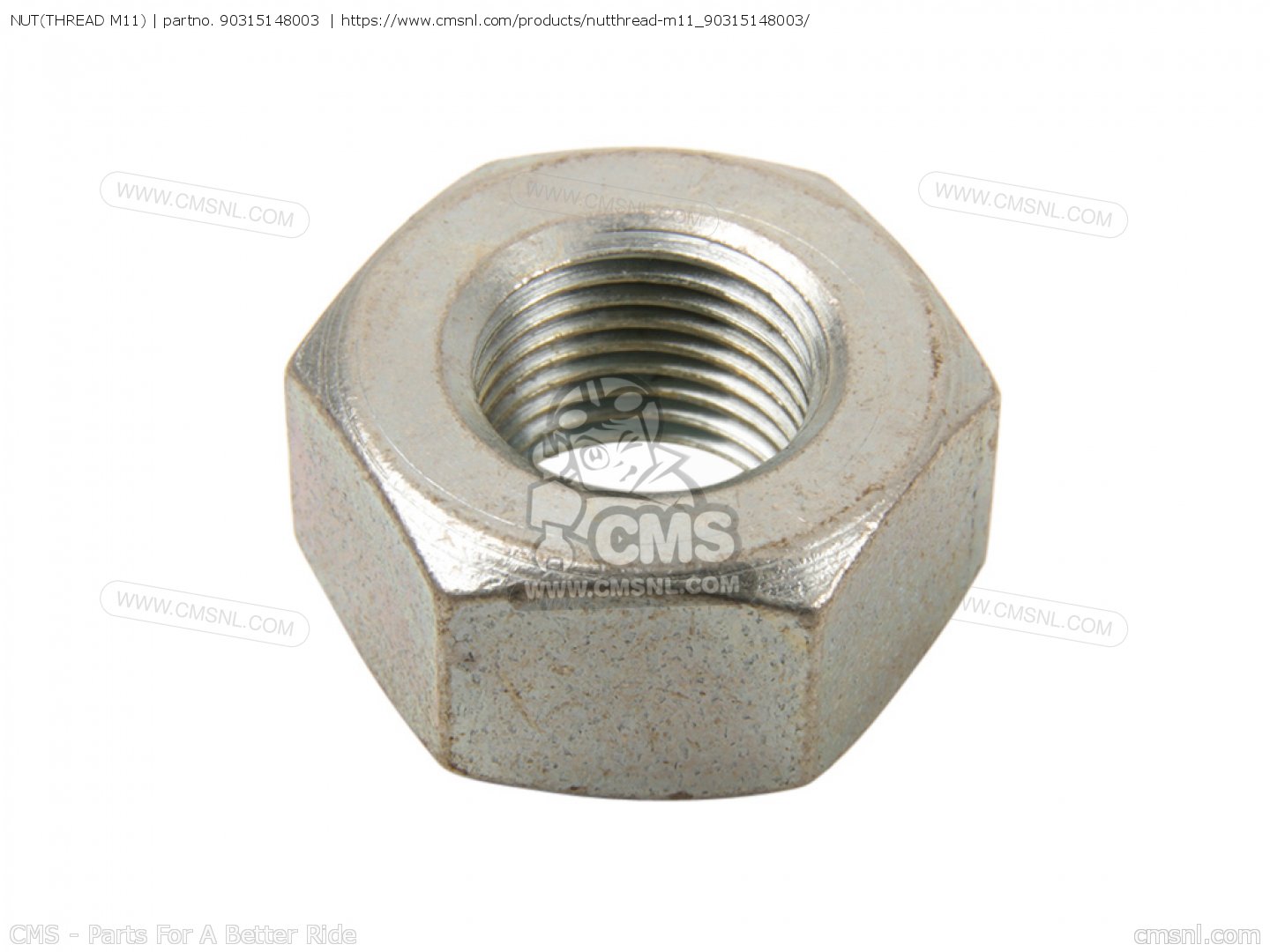 90315148003: Nut(thread M11) Honda - buy the 90315-148-003 at CMSNL