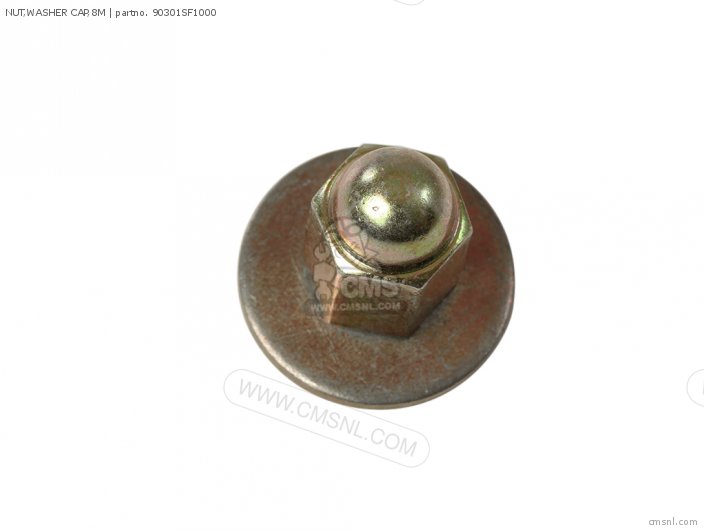 90301SF1000: NUT,WASHER CAP,8M Honda - buy the 90301-SF1-000 at CMSNL