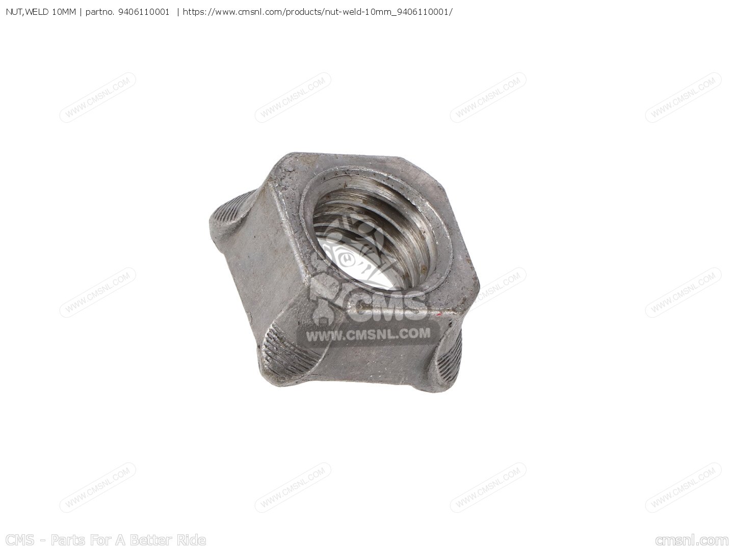 9406110001: NUT,WELD 10MM Honda - buy the 94061-10001 at CMSNL