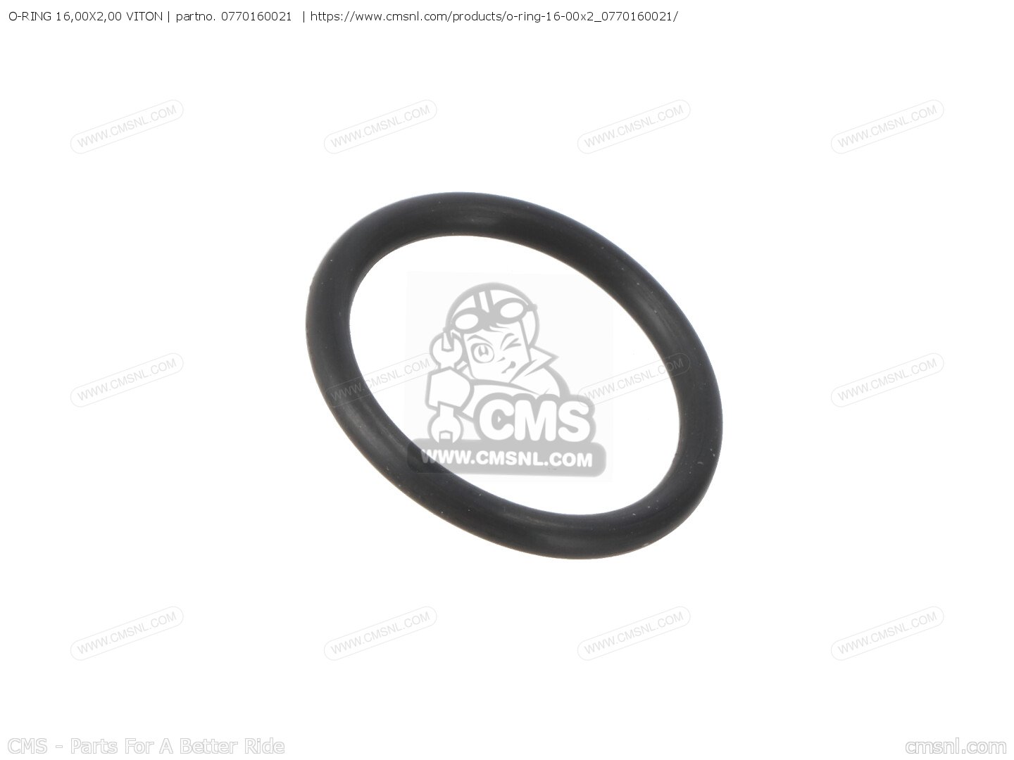 O-RING 16,00X2,00 VITON for 65 SX Europe 2003 - order at CMSNL