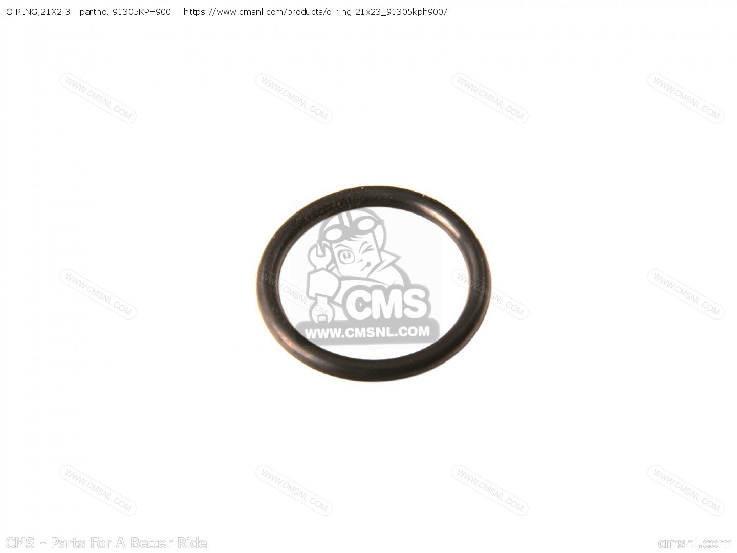 91305KPH900: O-ring,21x2.3 Honda - buy the 91305-KPH-900 at CMSNL