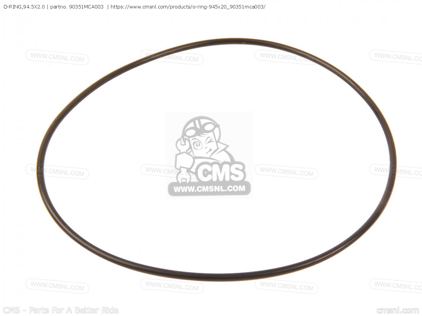 90351MCA003: O-ring,94.5x2.0 Honda - buy the 90351-MCA-003 at CMSNL
