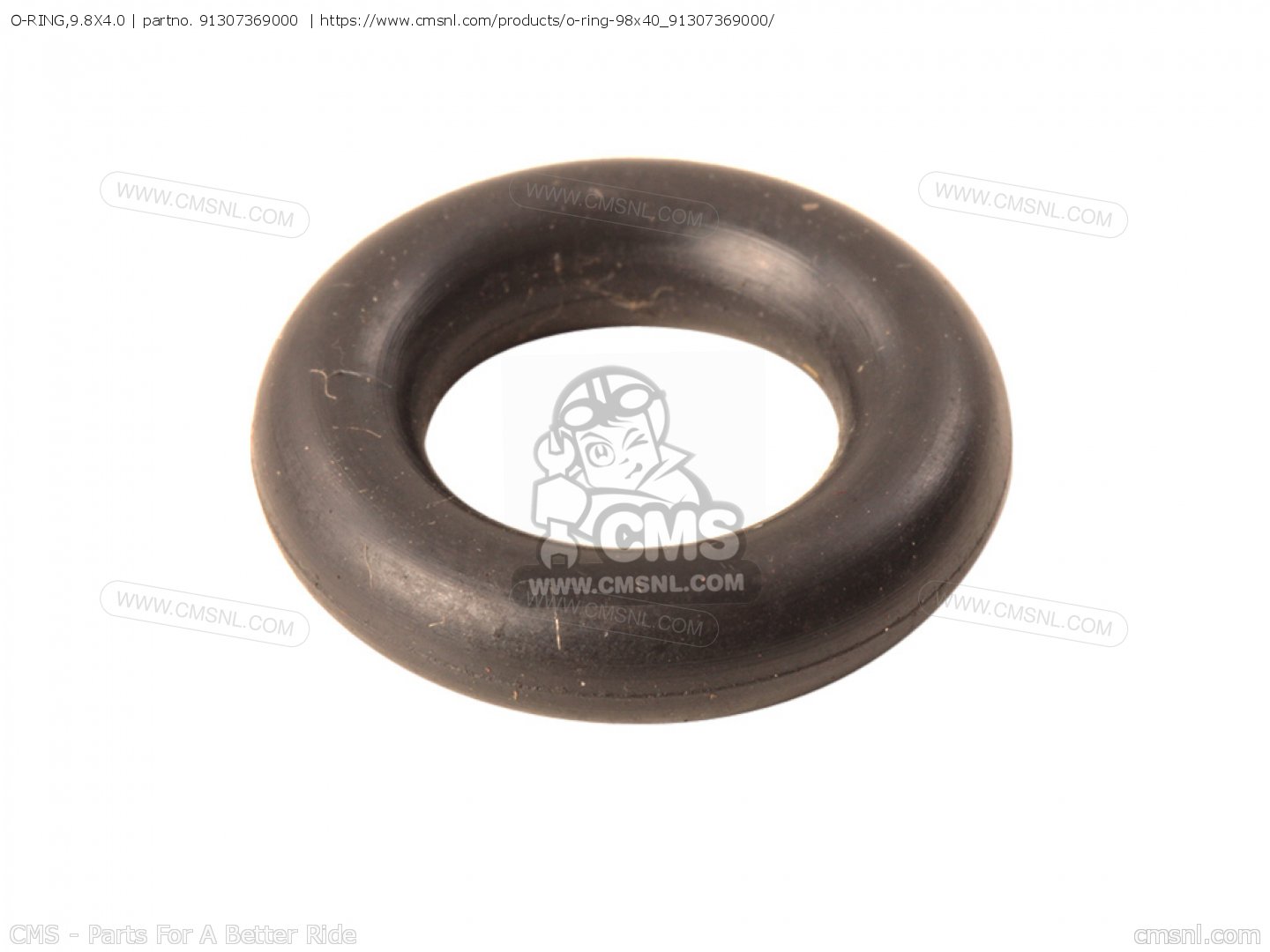 91307369000: O-ring,9.8x4.0 Honda - buy the 91307-369-000 at CMSNL