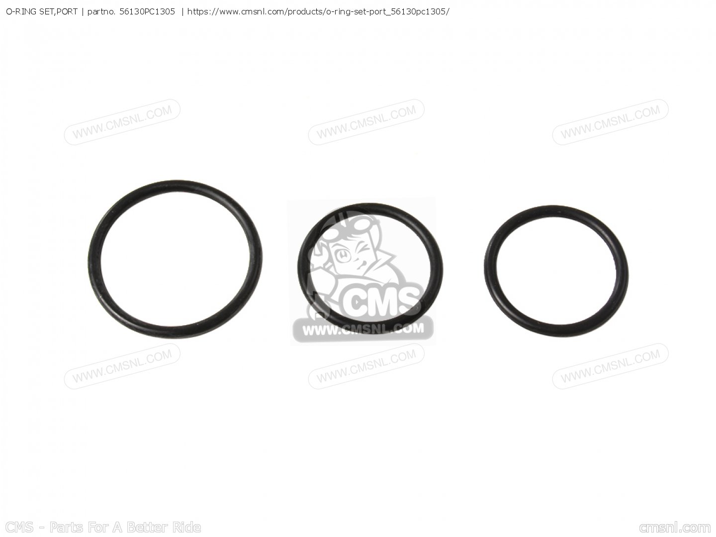 56130PC1305: O-ring Set,port Honda - buy the 56130-PC1-305 at CMSNL