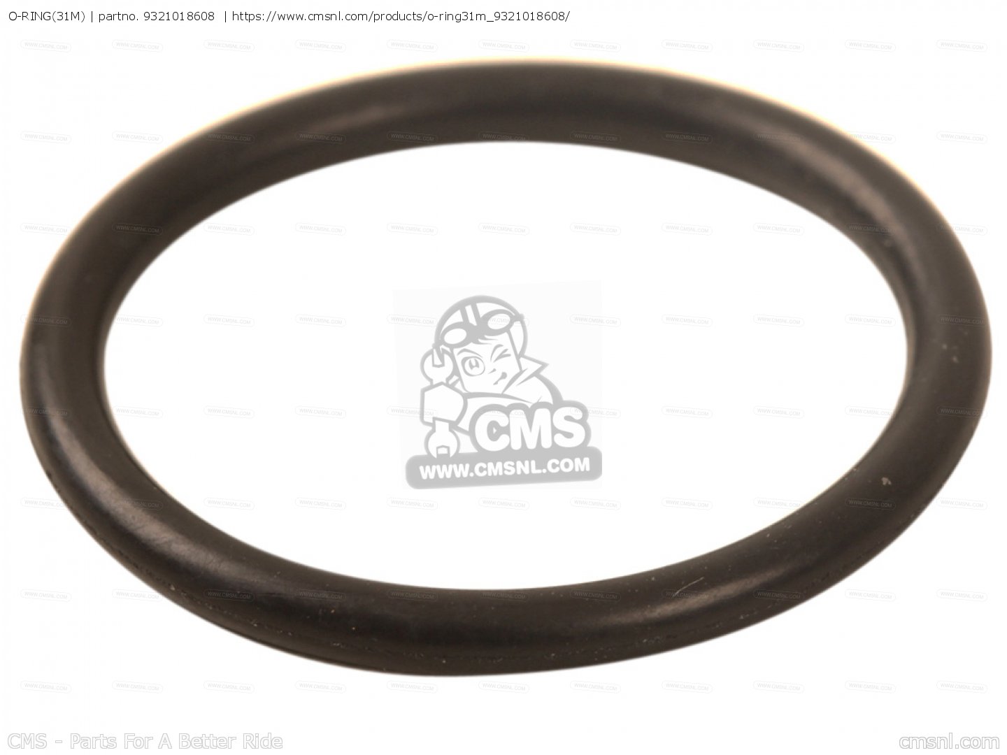 9321018608: O-ring(31m) Yamaha - buy the 93210-18608 at CMSNL