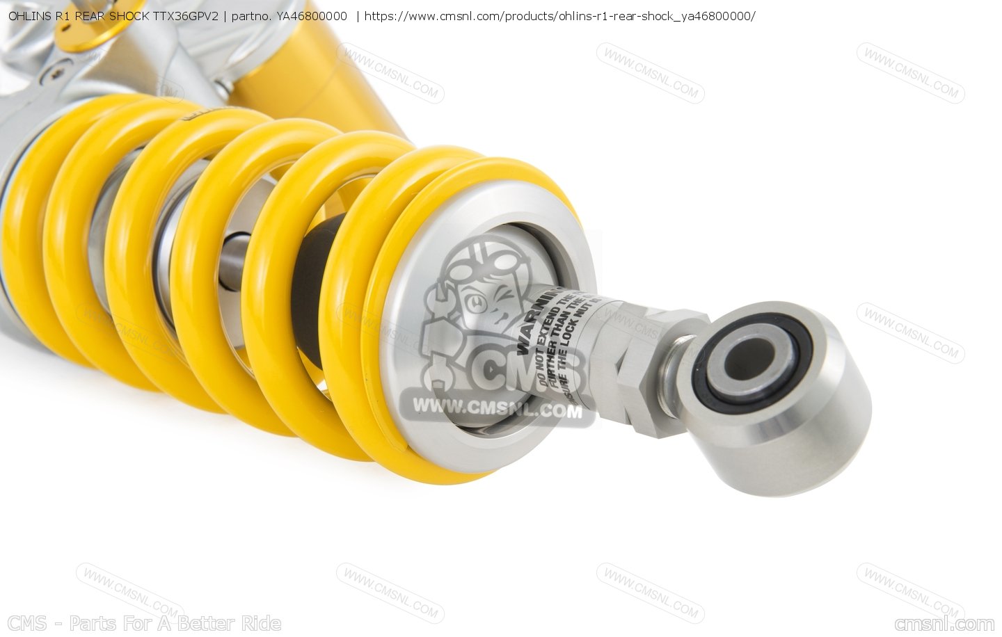 YA46800000: OHLINS R1 REAR SHOCK TTX36GPV2 Yamaha - buy the YA4-68000 ...