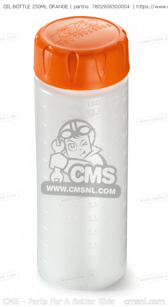 7802906500004: Oil Bottle 250ml Orange Ktm - buy the 7802906500004 at CMSNL