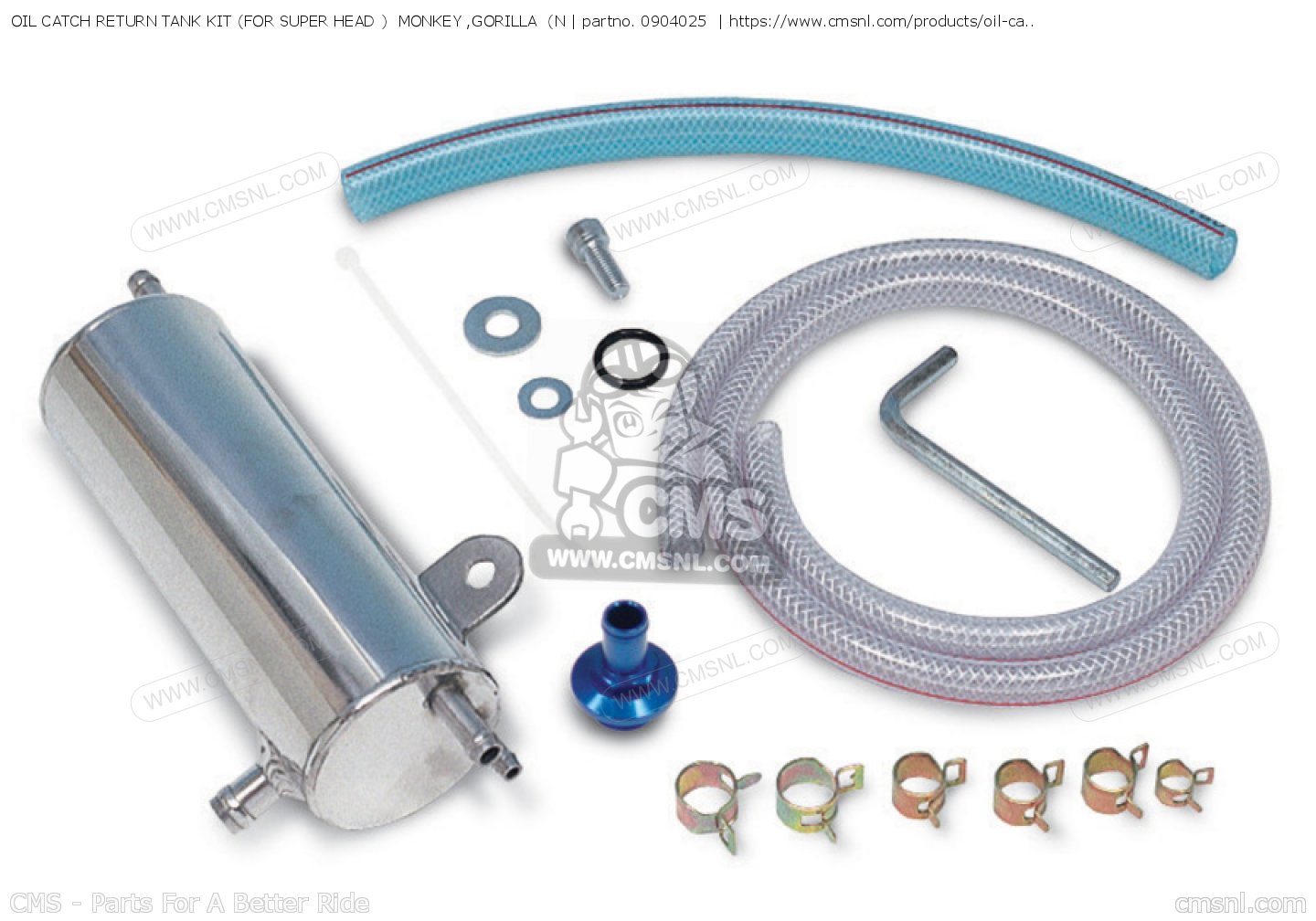 0904025: Oil Catch Return Tank Kit (for Super Head ) Monkey ,gorilla (n ...