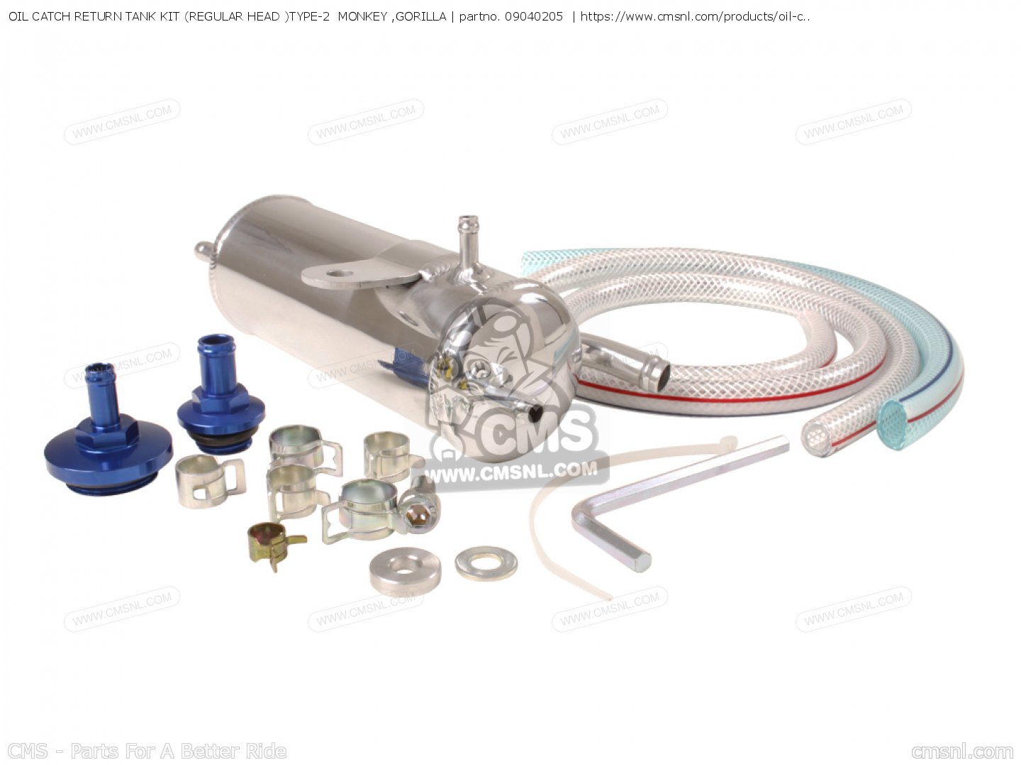 09040205: Oil Catch Return Tank Kit (regular Head )type-2 Monkey ...