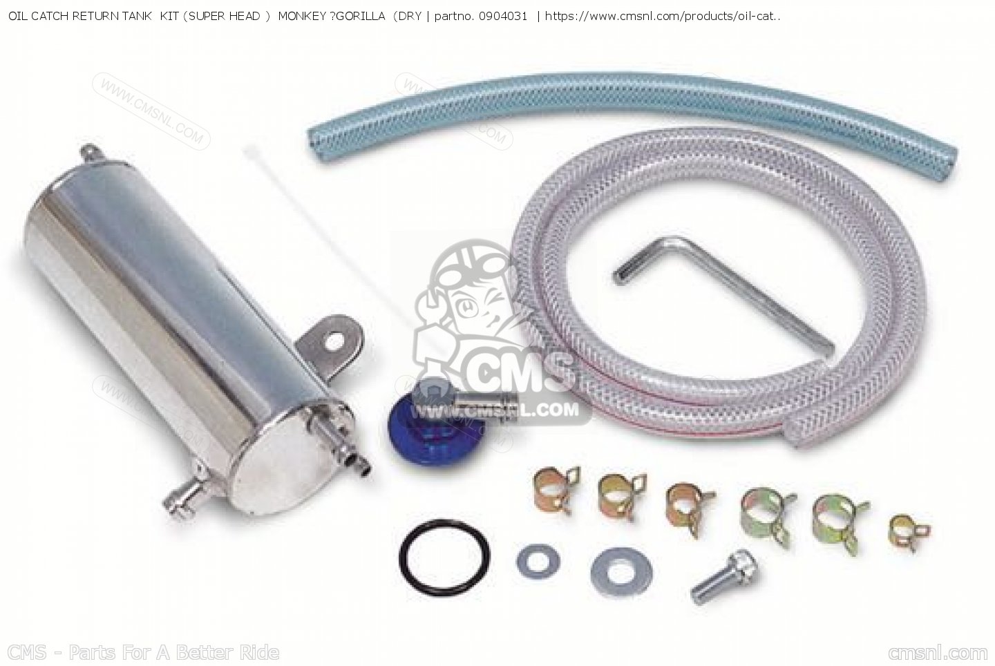 0904031: OIL CATCH RETURN TANK KIT (SUPER HEAD ) MONKEY ?GORILLA (DRY ...