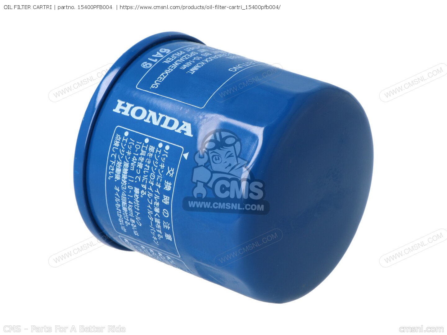 15400PFB004: Oil Filter Cartri Honda - buy the 15400-PFB-004 at CMSNL