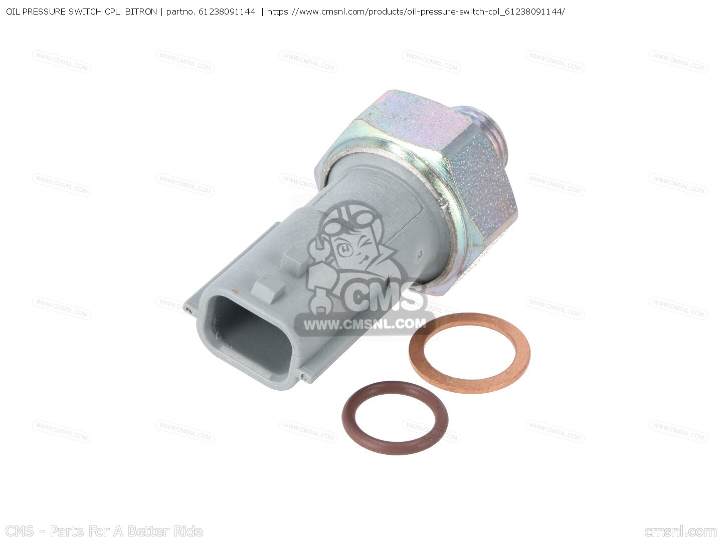 61238091144: OIL PRESSURE SWITCH CPL. BITRON KTM - buy the 61238091144 ...