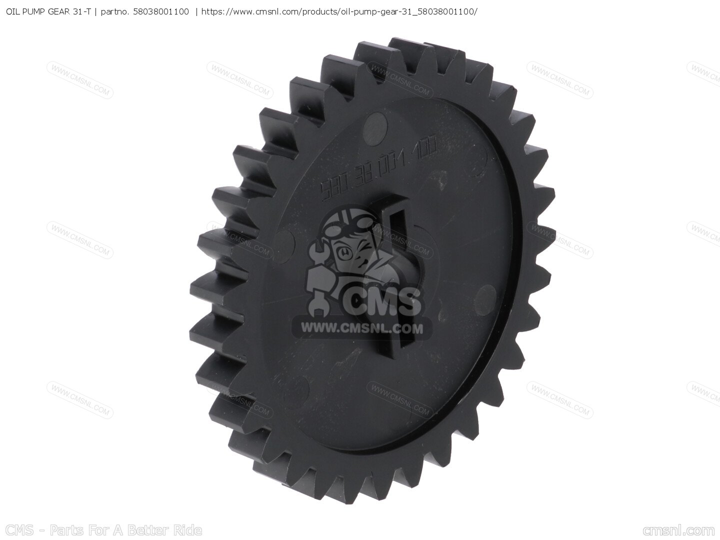 58038001100: OIL PUMP GEAR 31-T KTM - buy the 58038001100 at CMSNL