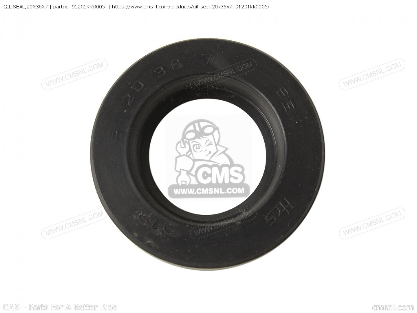91201KK0005: Oil Seal,20x36x7 Honda - buy the 91201-KK0-005 at CMSNL