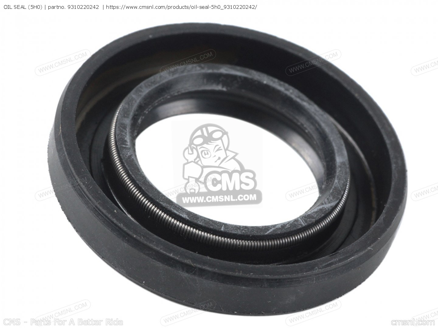 93102-20242-00 Oil Seal (5H0), 9310220242 Yamaha - SR185, YTM200N, YTM200K