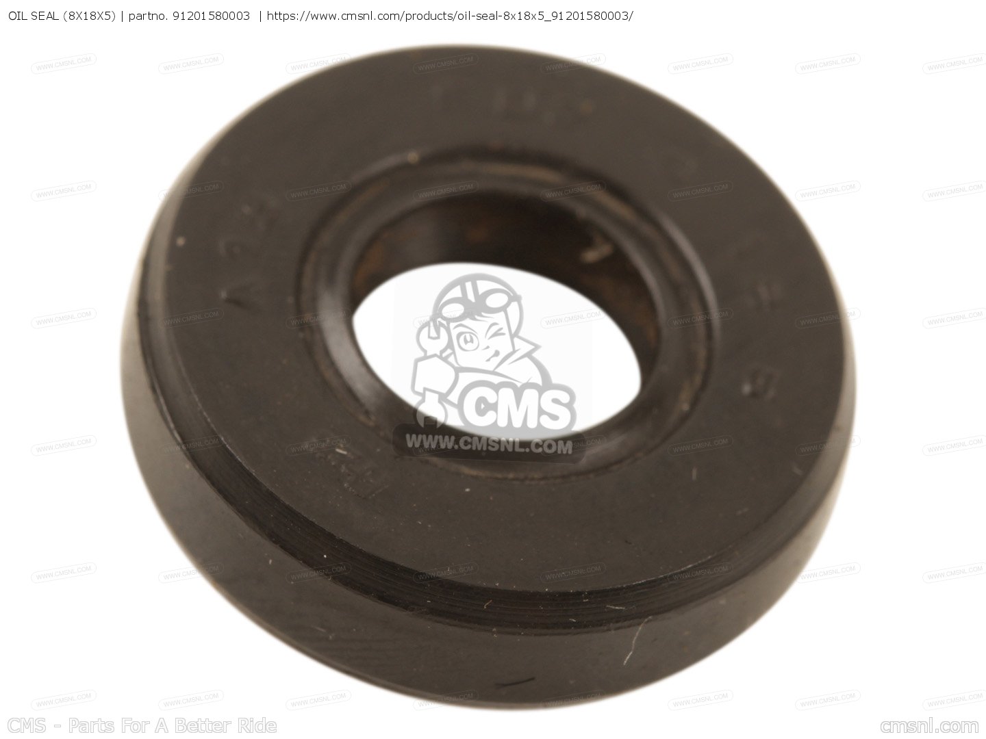 91201580003: OIL SEAL (8X18X5) Honda - buy the 91201-580-003 at CMSNL