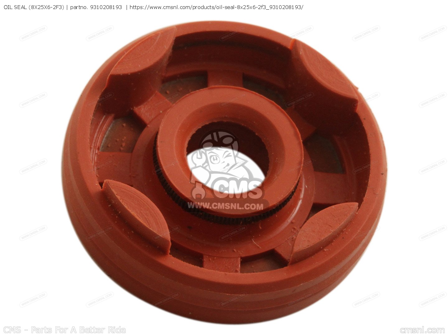 9310208193: Oil Seal (8x25x6-2f3) Yamaha - buy the 93102-08193 at CMSNL