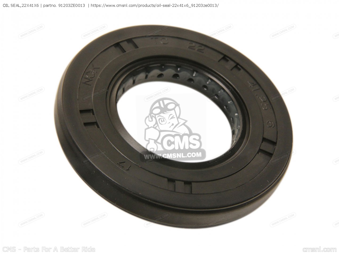 OIL SEAL,22X41X6 for Honda - order at CMSNL