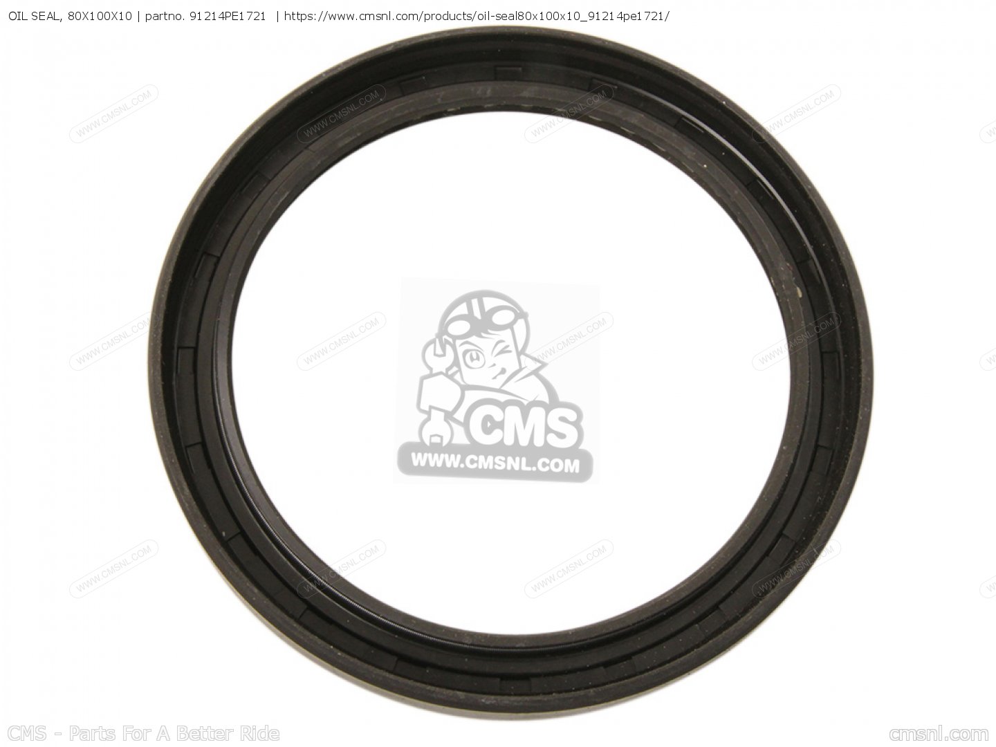 91214PE1721: Oil Seal, 80x100x10 Honda - buy the 91214-PE1-721 at CMSNL