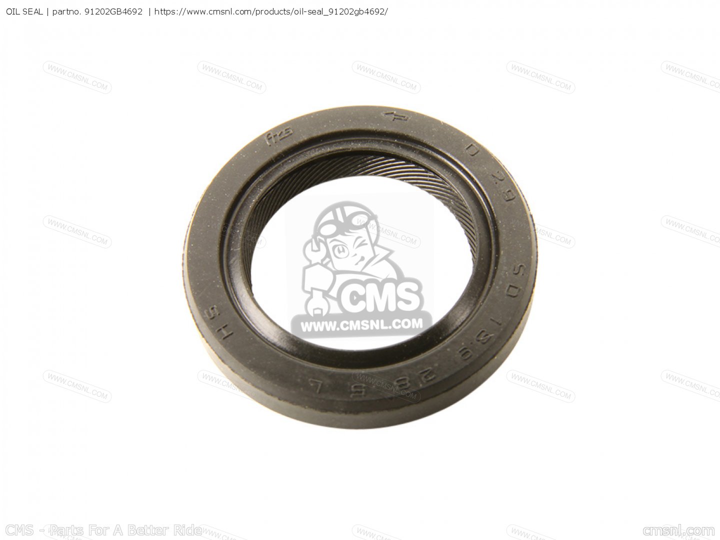 91202GB4692: OIL SEAL Honda - buy the 91202-GB4-692 at CMSNL