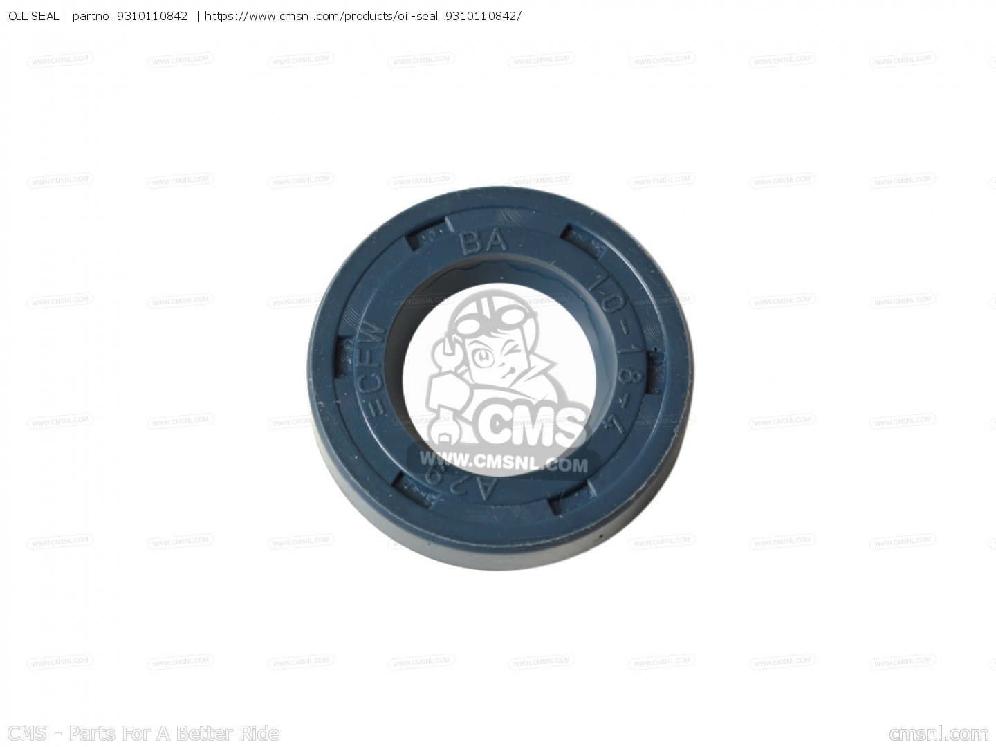 9310110842: OIL SEAL Yamaha - buy the 93101-10842-00 at CMSNL