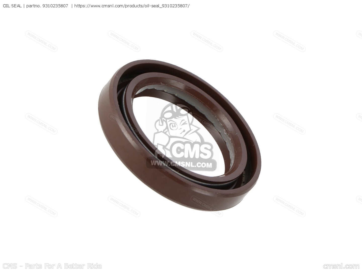9310235807: Oil Seal Yamaha - buy the 93102-35807-00 at CMSNL