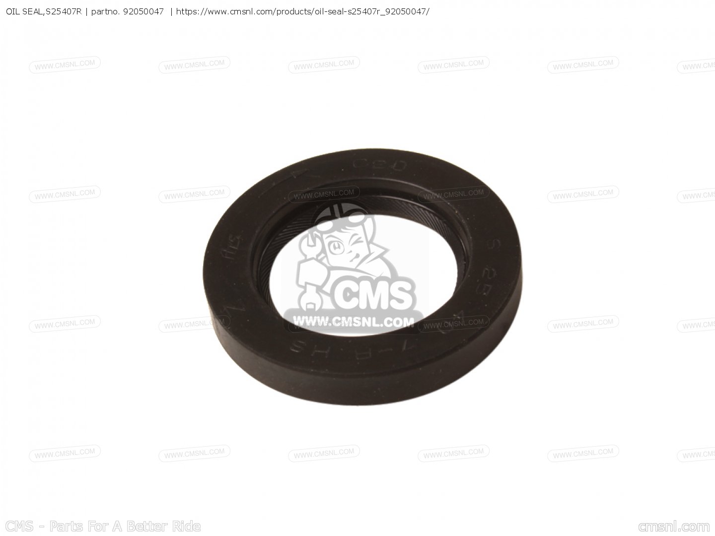 92050047: Oil Seal,s25407r Kawasaki - buy the 92050-047 at CMSNL