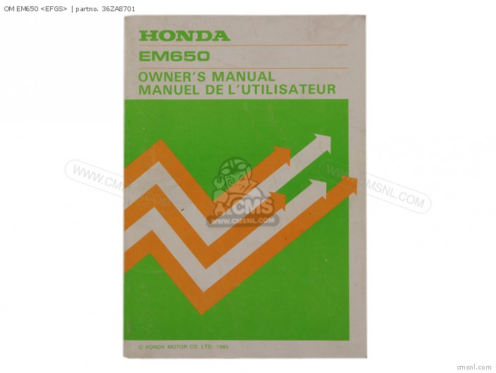 36ZA8701: OM EM650 EFGS Honda - buy the 36ZA8701 at CMSNL