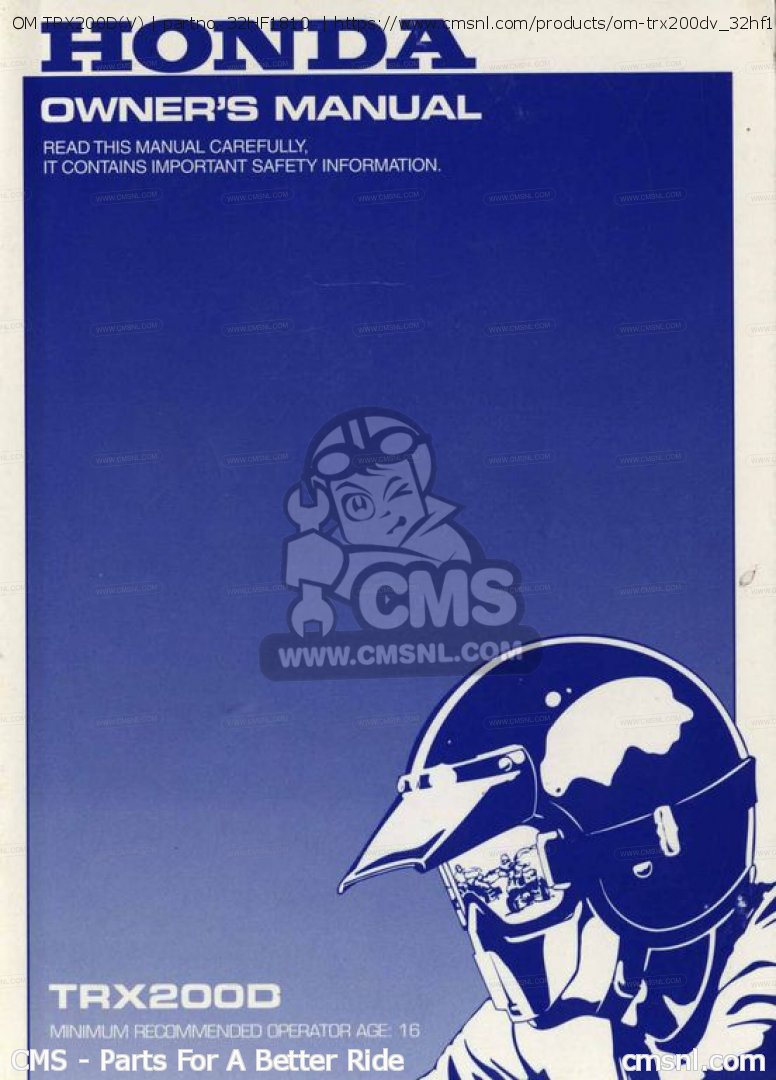 32HF1810: Om Trx200d(v) Honda - buy the 32HF1810 at CMSNL