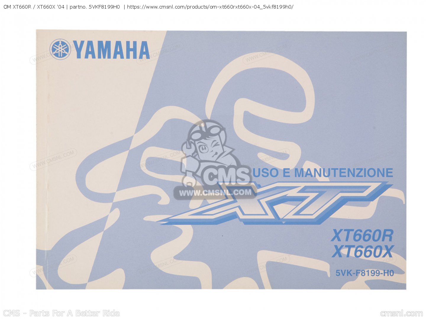 OM XT660R / XT660X '04 for XT660R 2004 5VK1 HOLLAND 1C5VK-300F3 - order ...