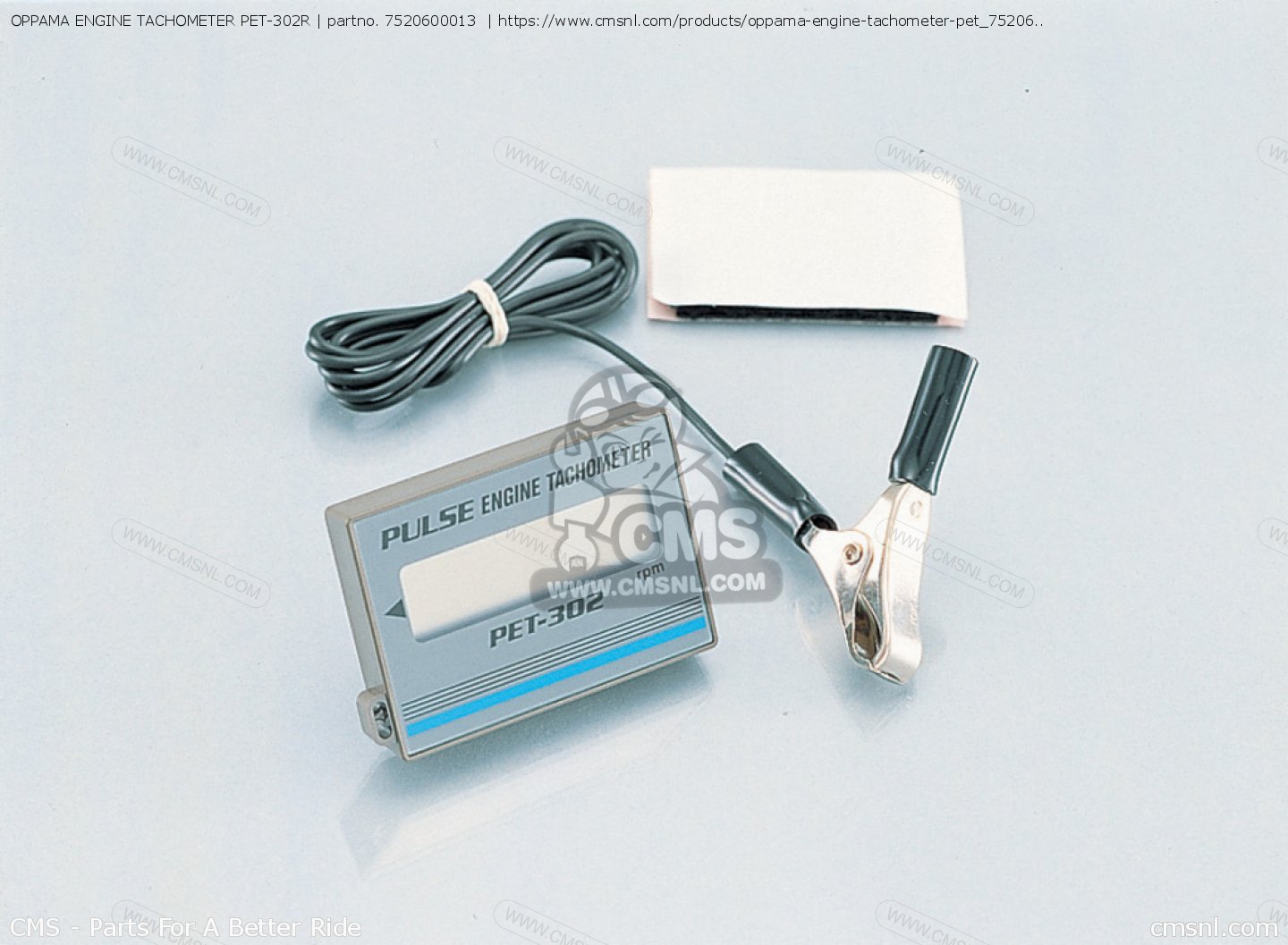 7520600013: OPPAMA ENGINE TACHOMETER PET-302R Kitaco - buy the 752 ...