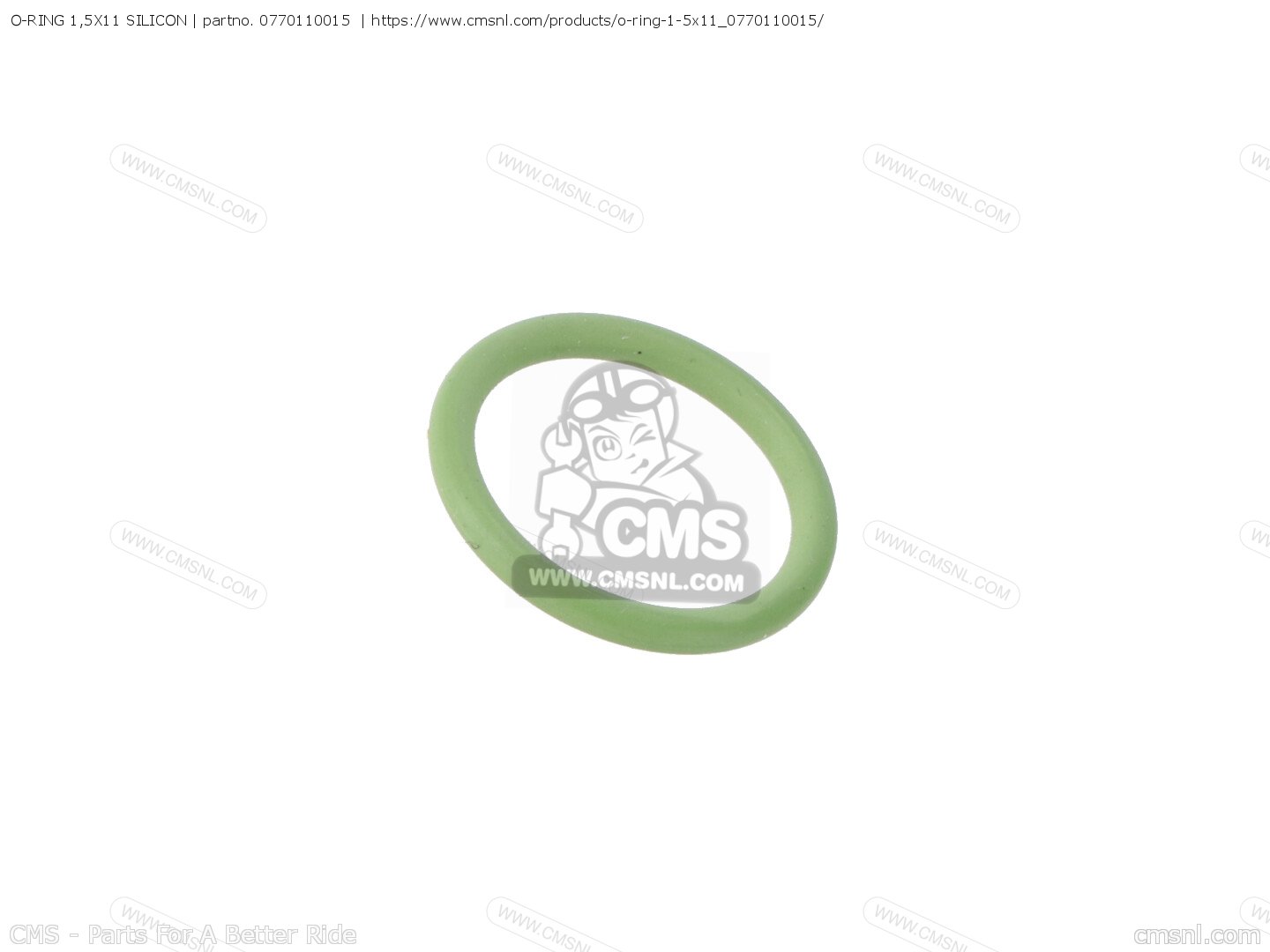 0770110015: O-RING 1,5X11 SILICON KTM - buy the 0770110015 at CMSNL