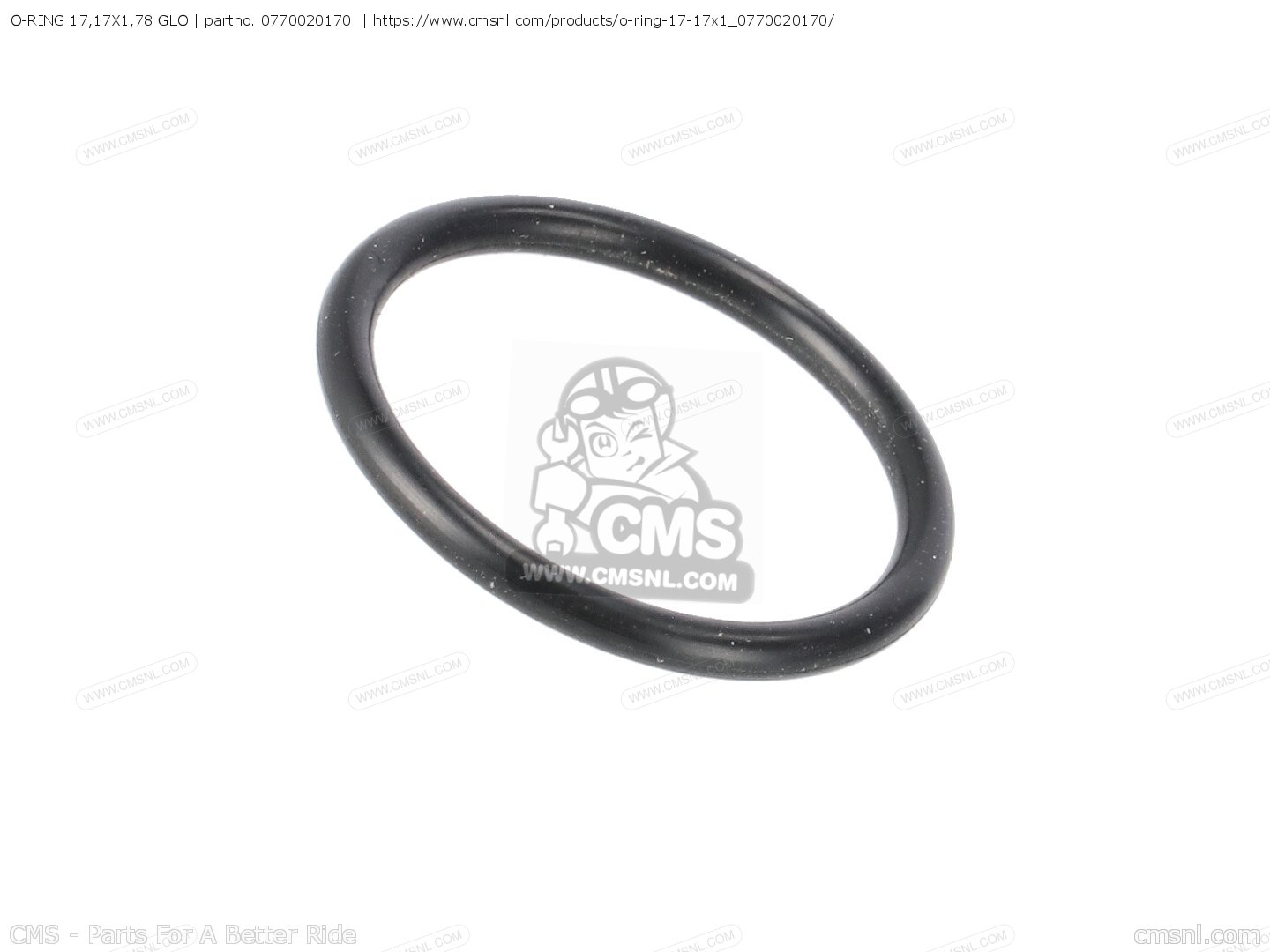 0770020170: O-RING 17,17X1,78 GLO KTM - buy the 0770020170 at CMSNL