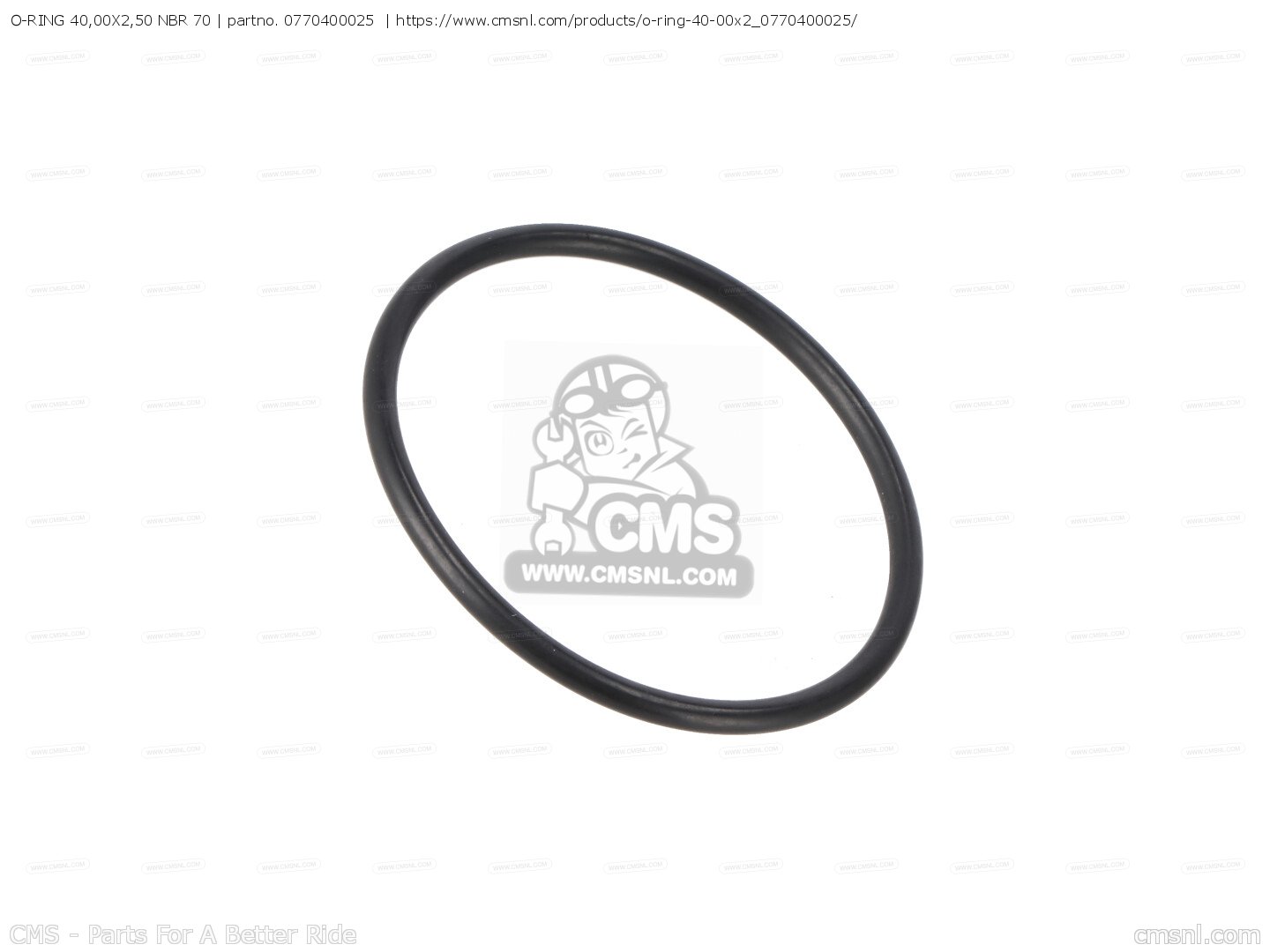 O-RING 40,00X2,50 NBR 70 for KTM - order at CMSNL