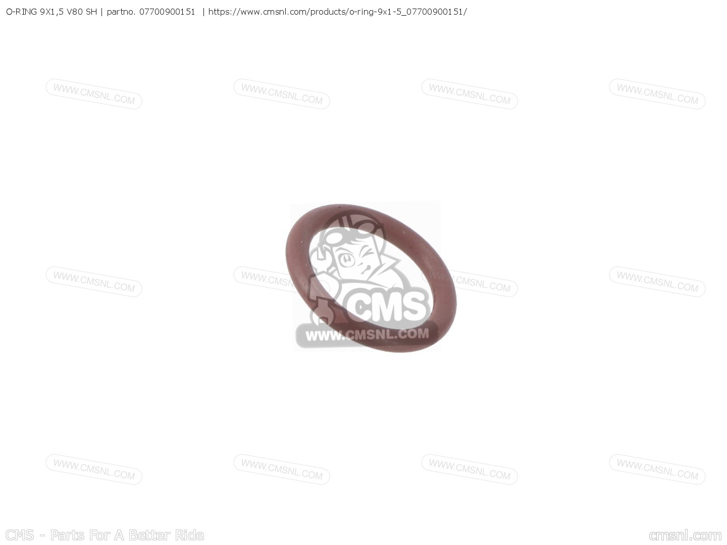 O-RING 9X1,5 V80 SH for KTM - order at CMSNL