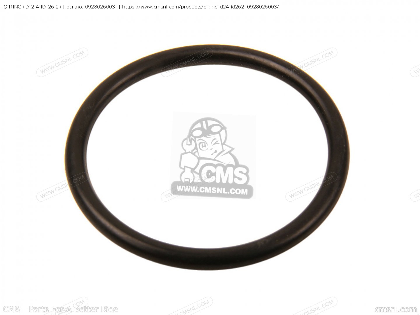 O-RING (D:2.4 ID:26.2) for Suzuki - order at CMSNL