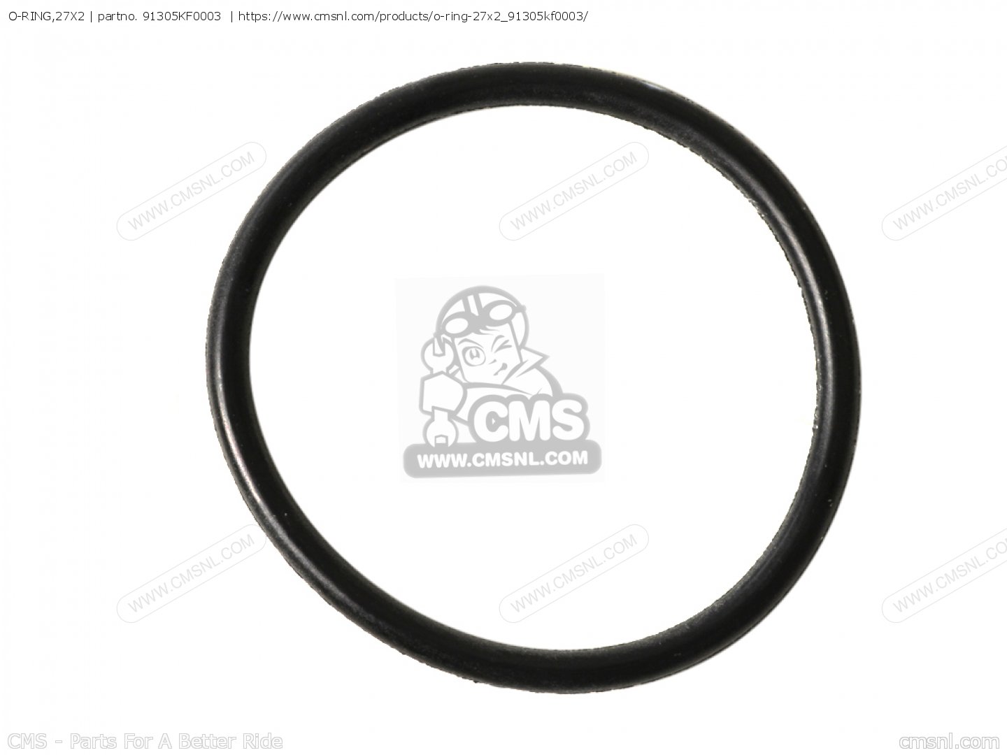 91305KF0003: O-RING,27X2 Honda - buy the 91305-KF0-003 at CMSNL