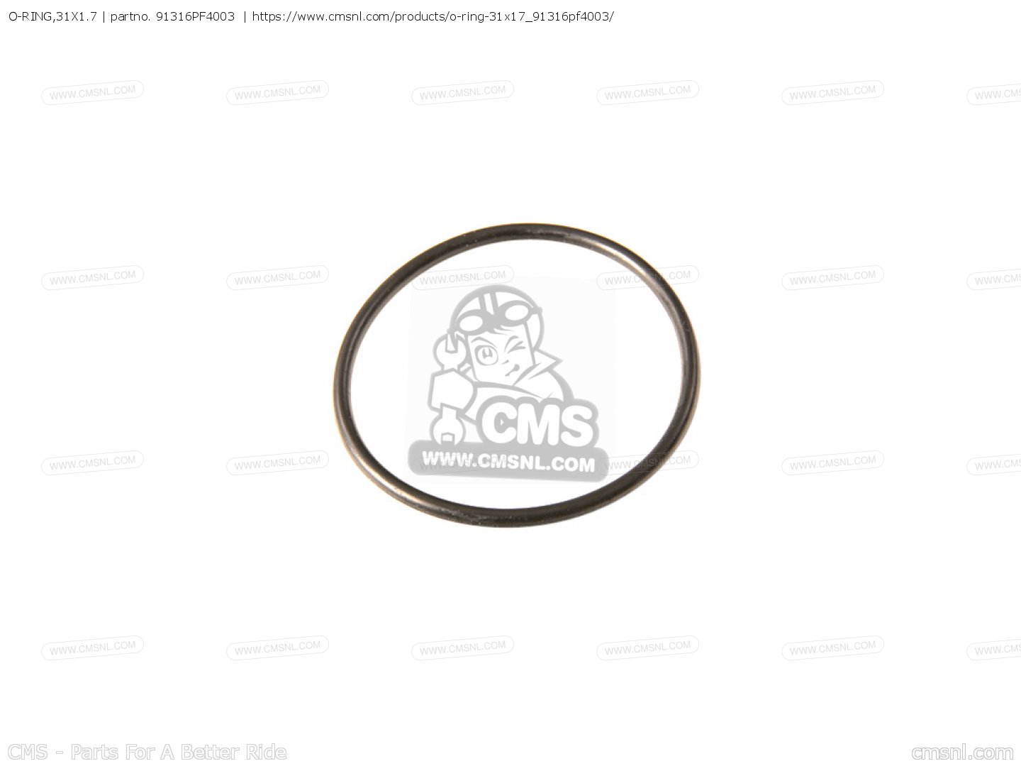 O-RING,31X1.7 for Honda - order at CMSNL